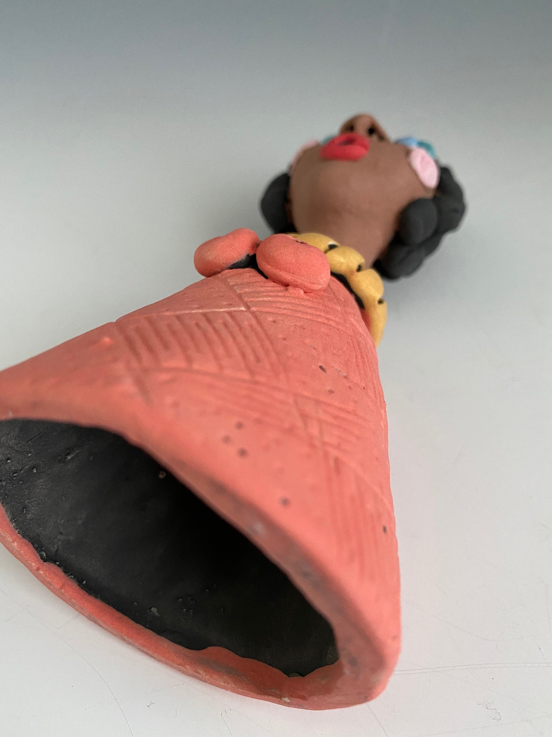 AFRICAN AMERICAN Sculpted Figure Clay Figurine Clay People | Etsy