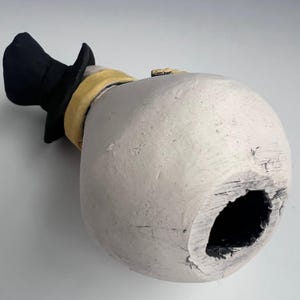SNOWMAN, CLAY SNOWMAN, Ceramic Snowman, Snowman in Scarf and Hat ...