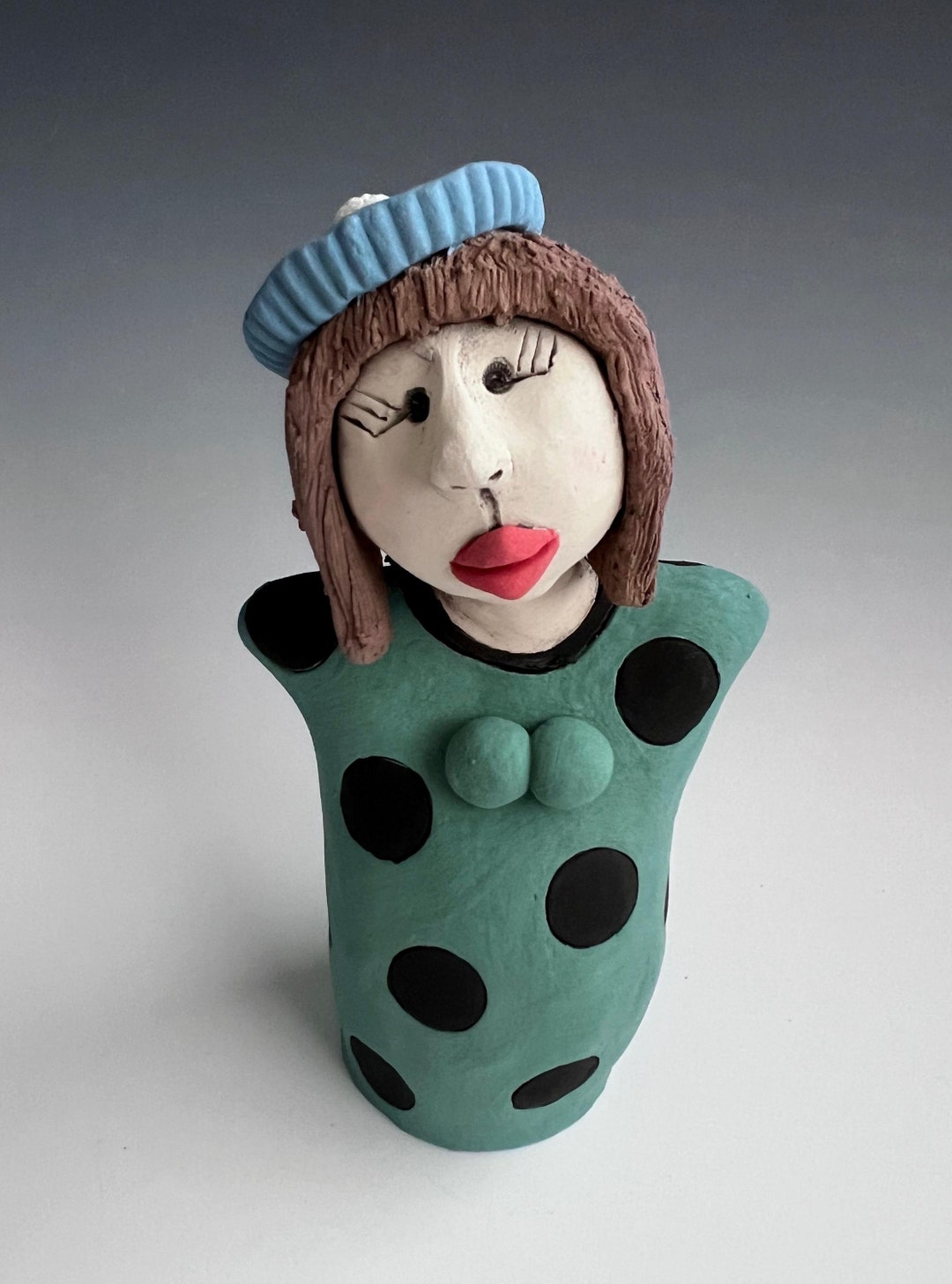 FREE Shipping, Clay Sculpture, CERAMIC FIGURE, Little Person, Clay ...