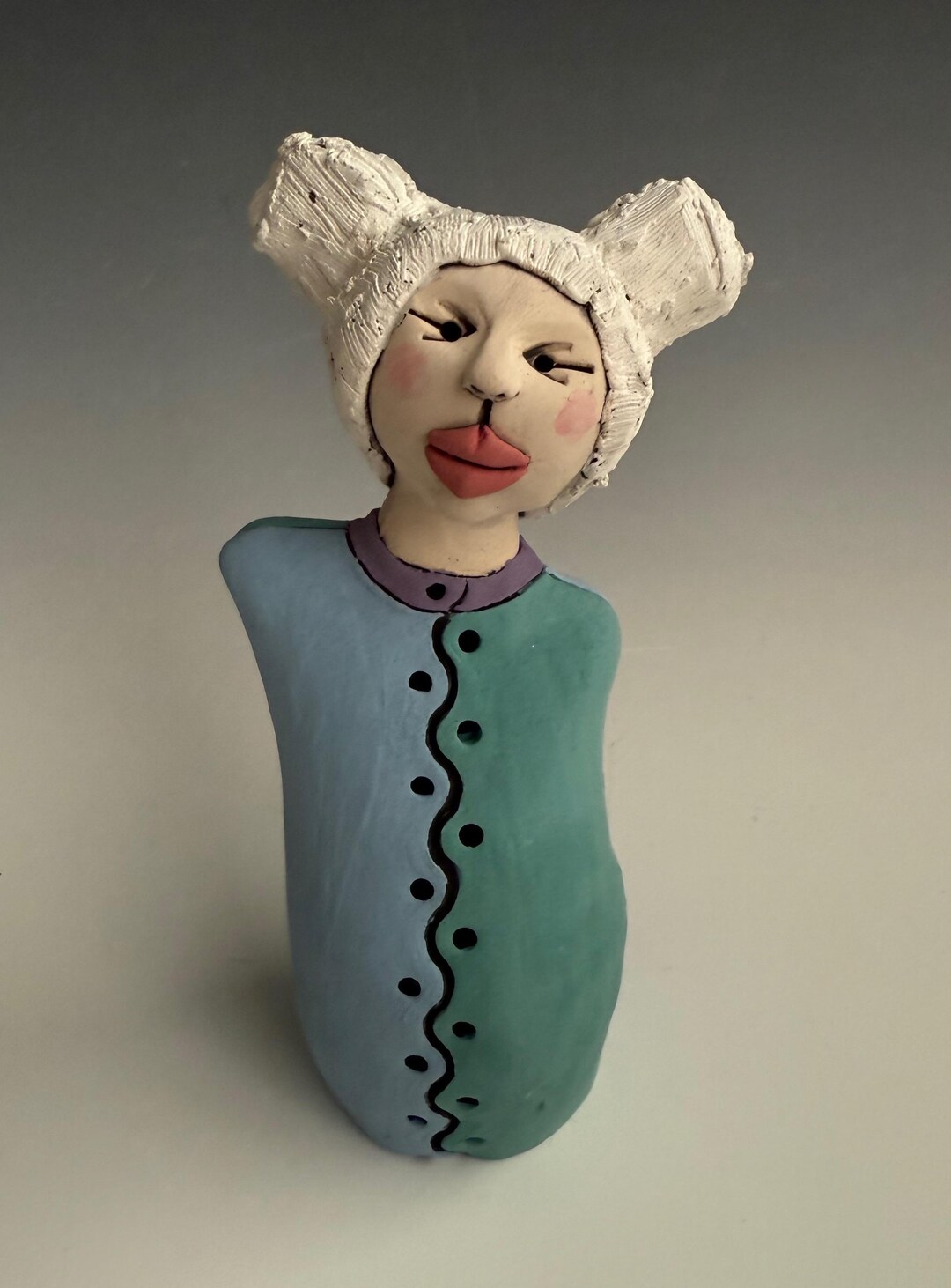 Handmade Clay Sculpture: Ceramic Figure, "ragtag Bunch", Clay Figure ...