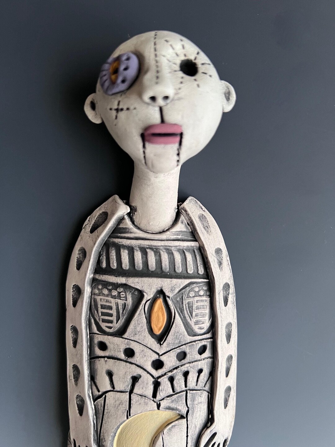 Handmade Ghoul Wall Art: Friendly Goblin Sculpture - Etsy
