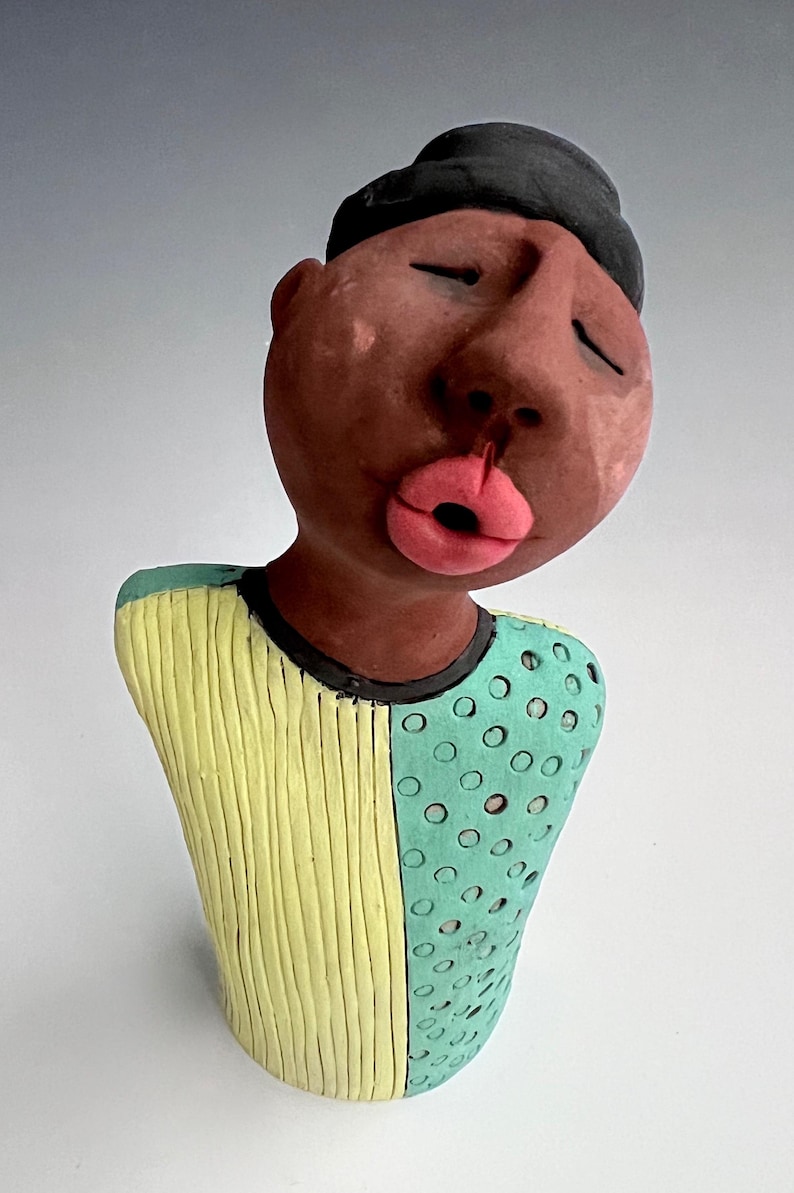 Handmade Clay Sculpture: Unique Ceramic Figure, "ragtag Bunch" - Etsy