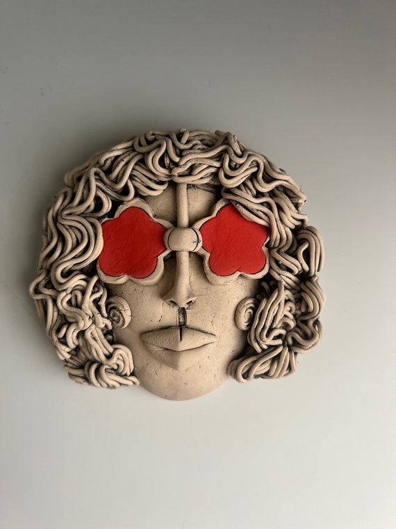 Wall FACE WOMAN Face Face Sculpture Wall Art Face Ceramic - Etsy