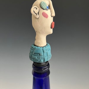 FREE SHIPPING, MALE, Handmade Wine Stopper, Ceramic Wine Stopper ...