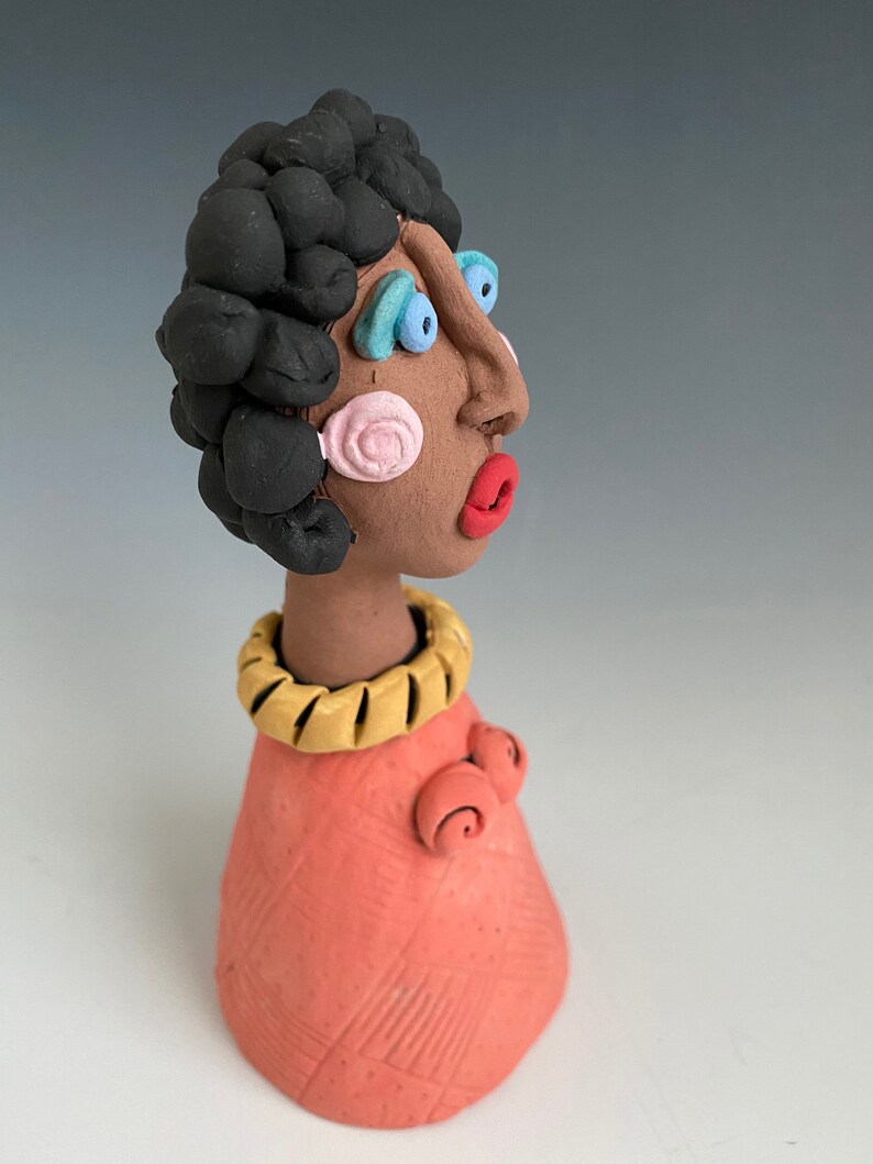 AFRICAN AMERICAN Sculpted Figure Clay Figurine Clay People | Etsy