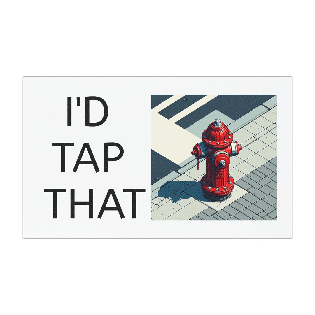 Firefighter Car Magnet, Funny Fire Hydrant Comical Fire Humor, Fireman ...