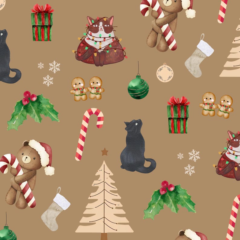 Christmas Desktop Wallpaper, Cute Holiday Screensaver, Aesthetic ...