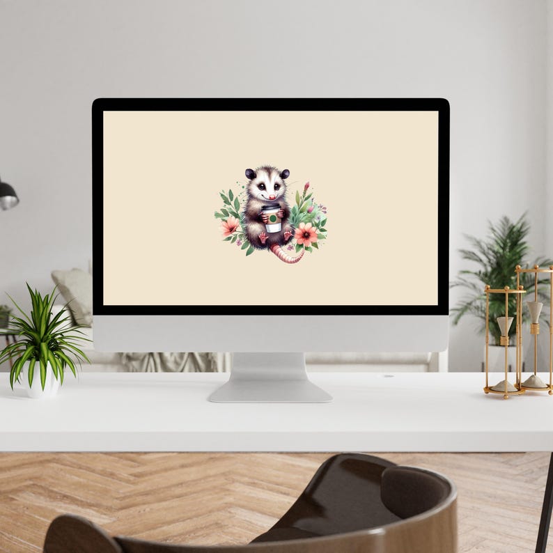 Possum Espresso Beige Wallpaper Desktop Wallpaper for Phone & Tablet ...