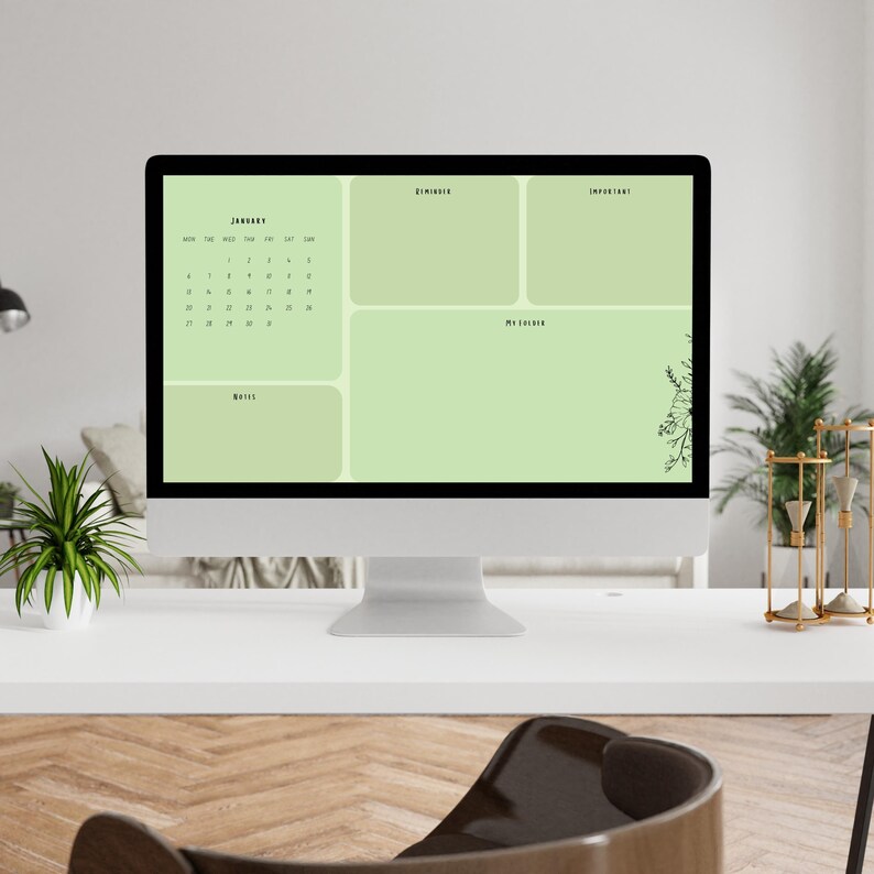 Desktop Wallpaper, Botanical Wallpaper, Monthly Calendar 2025, Fine ...