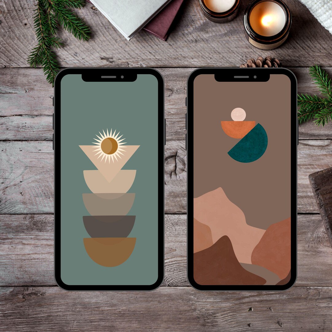 Abstract Phone Wallpaper Collection - Brown Grey iPhone Background ...