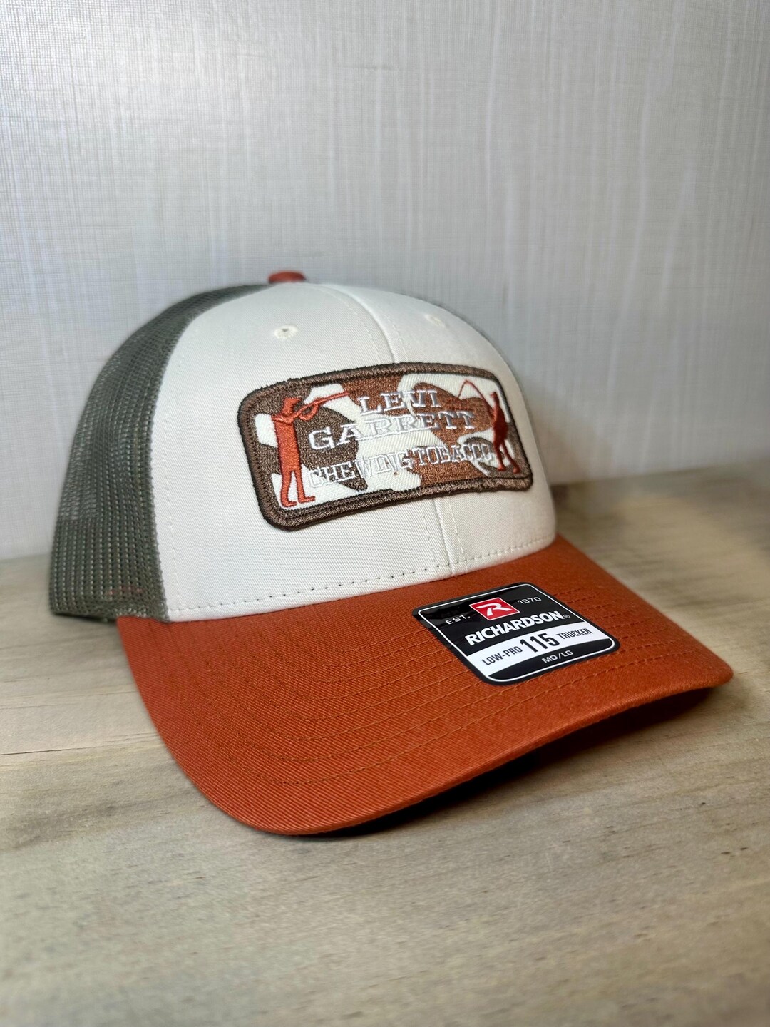 Levi Garrett Chewing Tobacco Camo Patch on Richardson 115 6 Panel ...