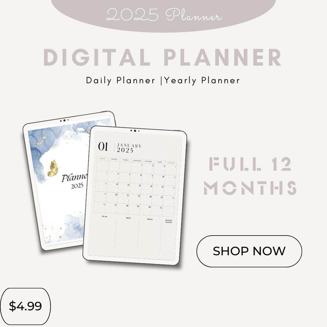 2025 Digital Planner| Fully Customizable & Interactive | Perfect for ...