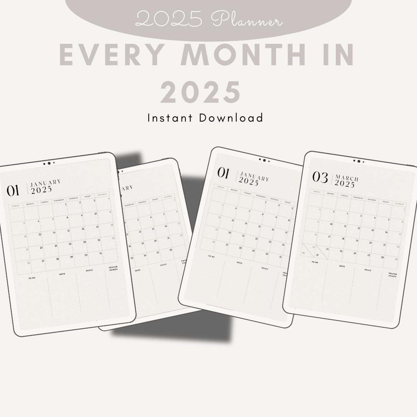 2025 Digital Planner| Fully Customizable & Interactive | Perfect for ...