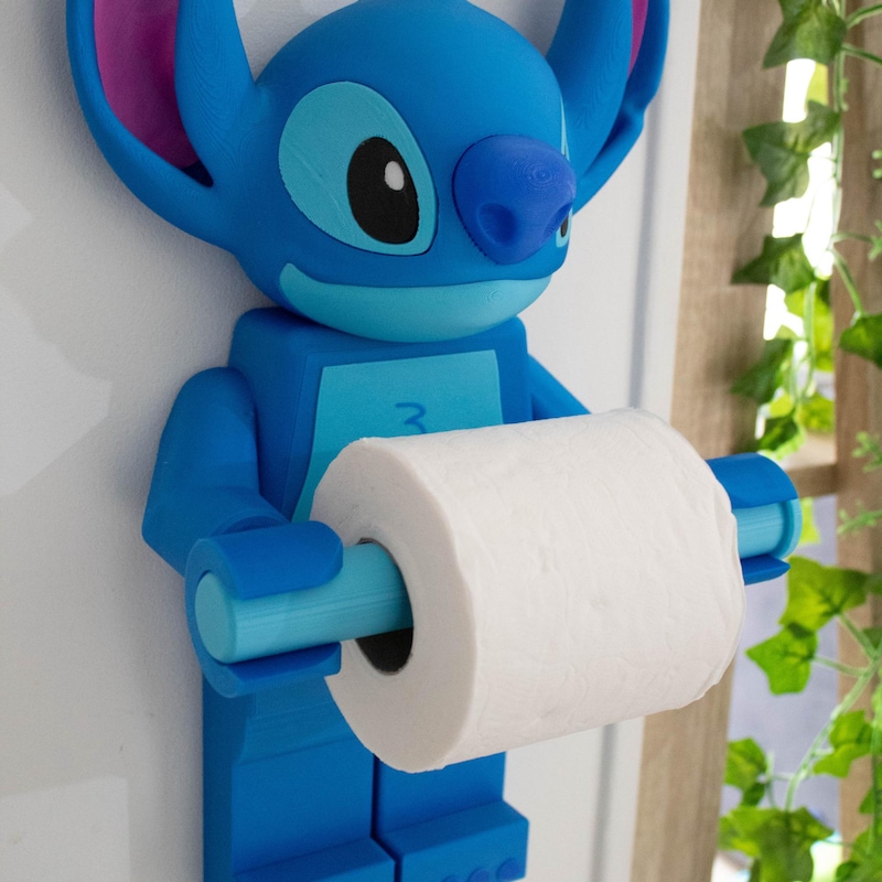 Stitch Toilet Paper Holder - Etsy