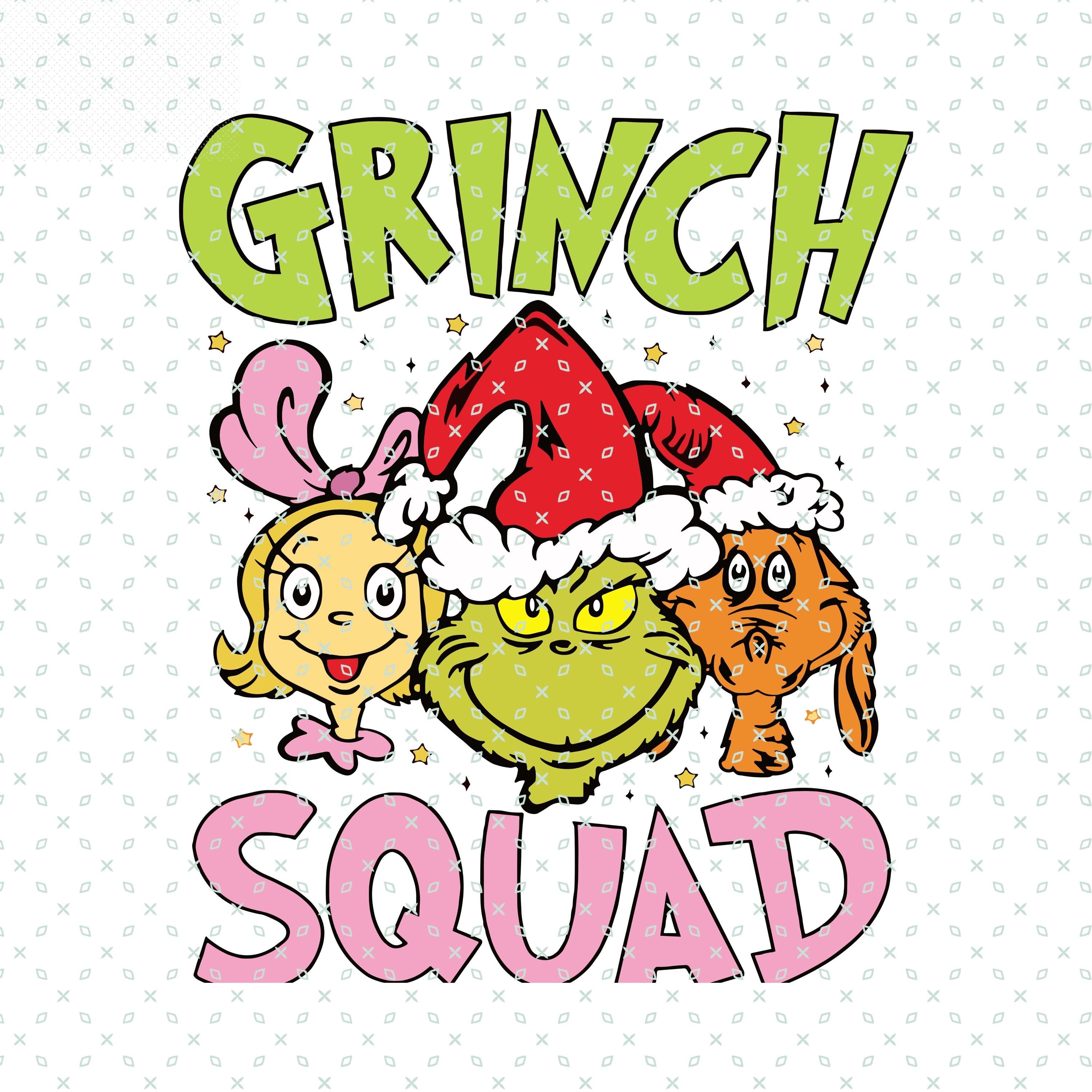 Grinch Squad Png, Funny Grinch, Christmas Era Png, Christmas Tree ...