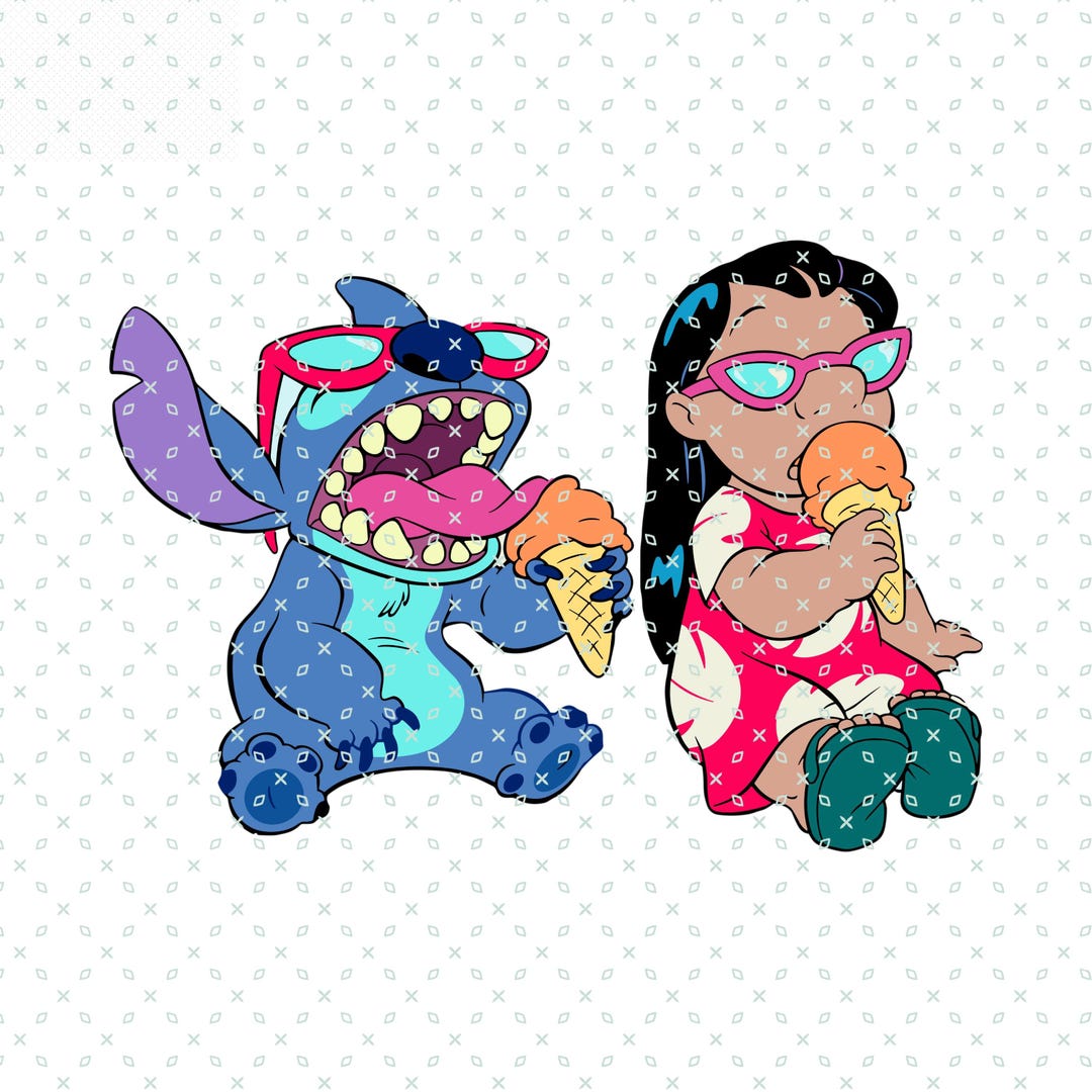 Lilo and Stitch Svg, Lilo and Stitch Summer Png, Lilo and Stitch İce ...
