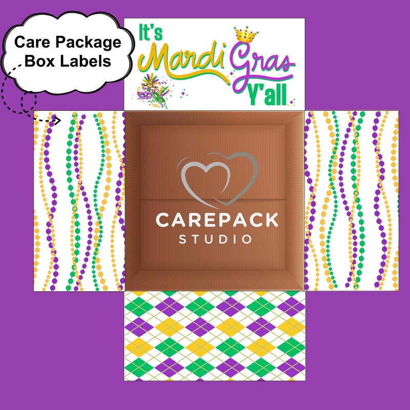 Mardi Gras Box - Etsy