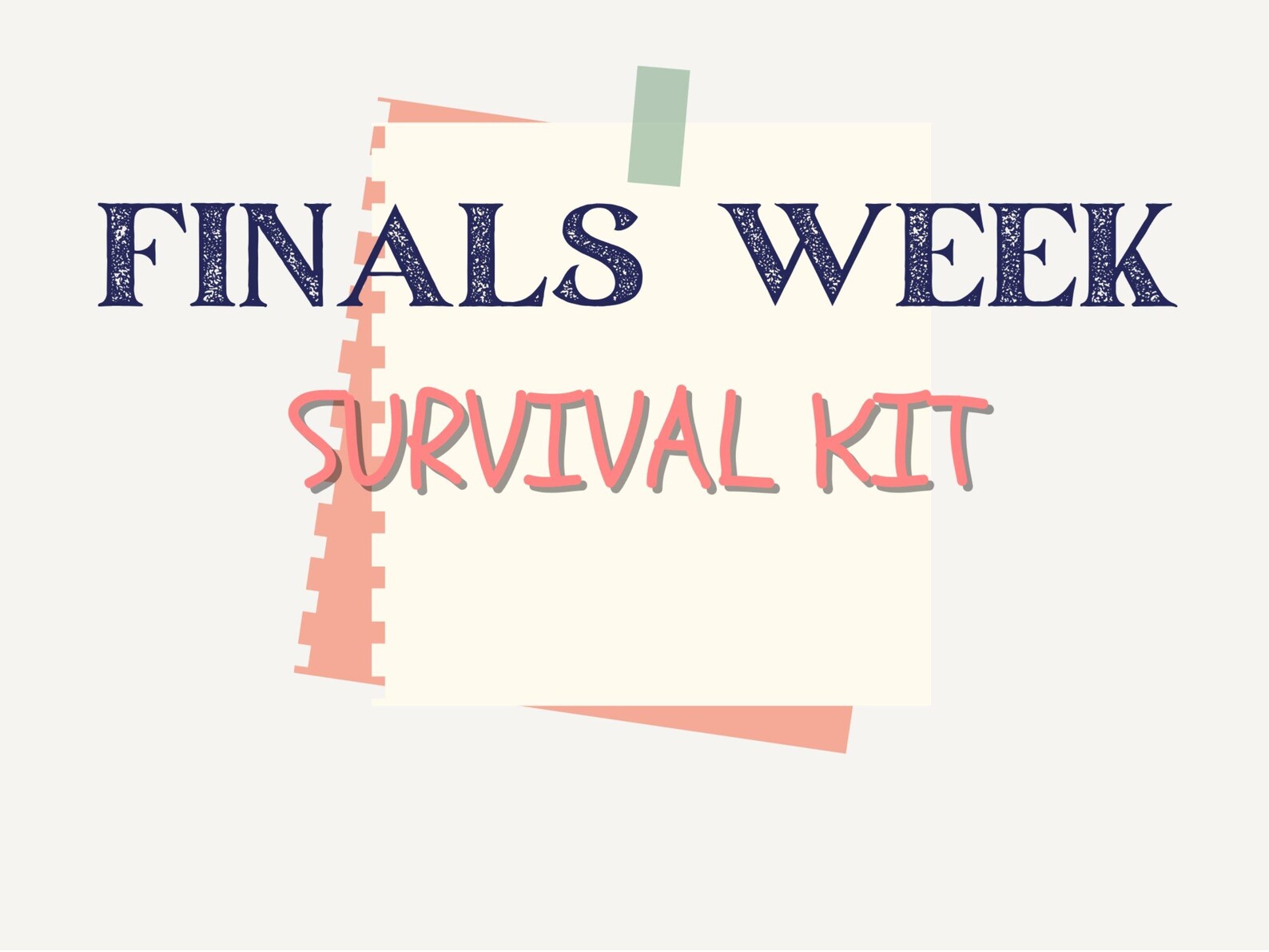 College Finals Week Care Package Labels Instant Download Printable ...