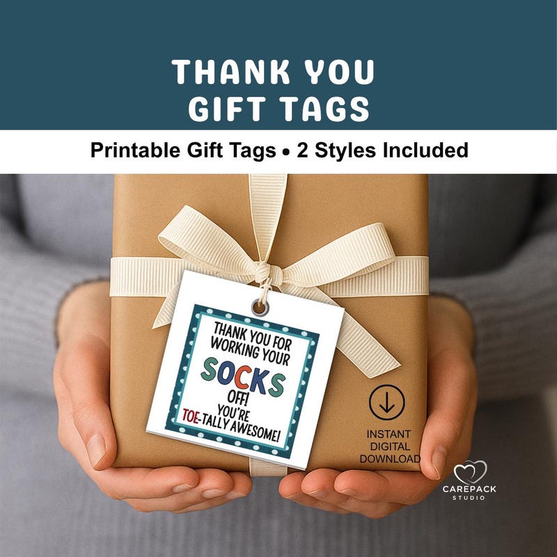 Sock Label Thank You - Etsy