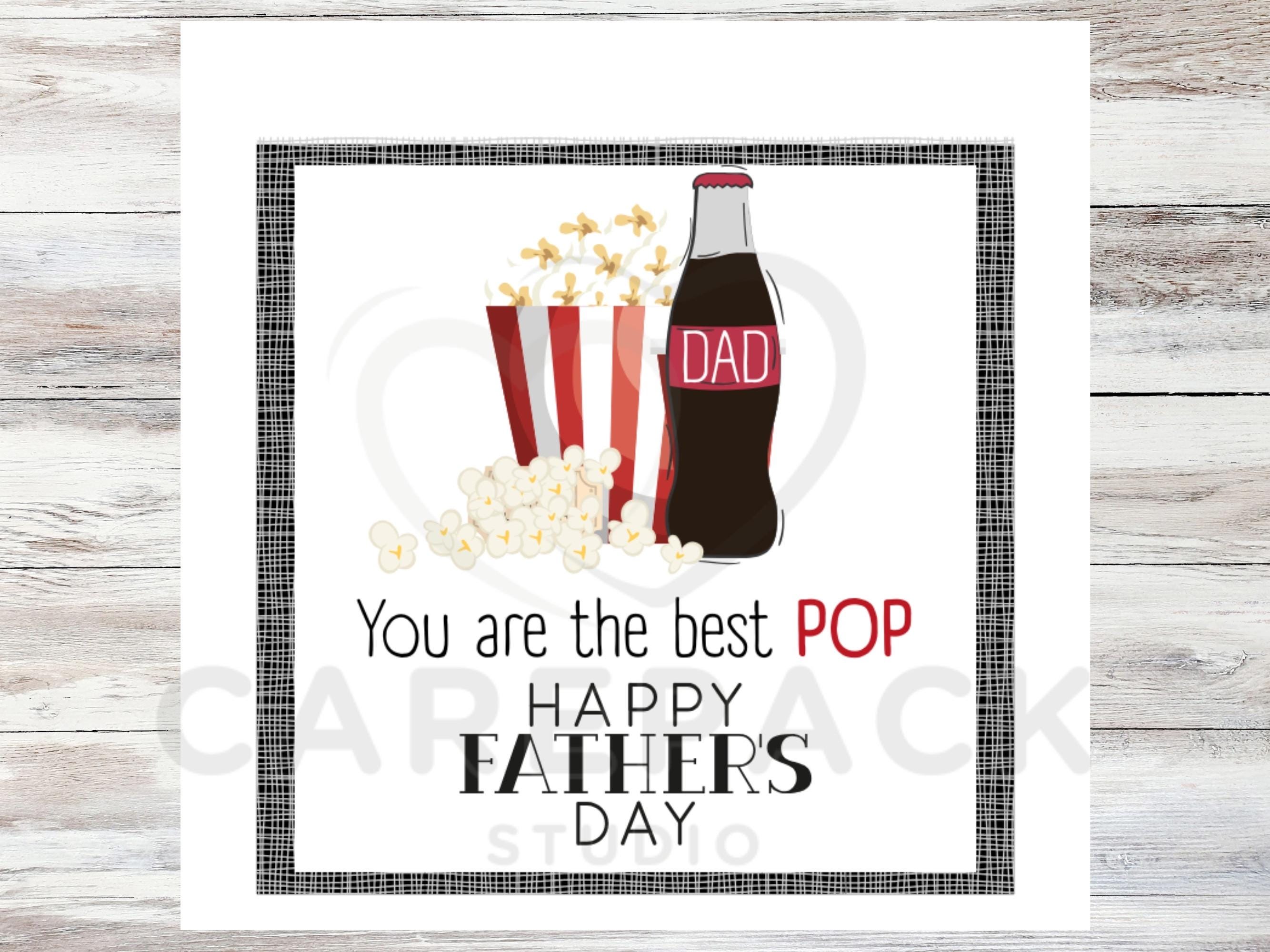 You Are the Best Pop Happy Fathers Day Gift Tag, DIY Father’s Day ...