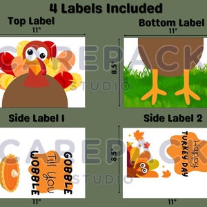 Thanksgiving Care Package Labels, Instant Download Printable Decoration ...