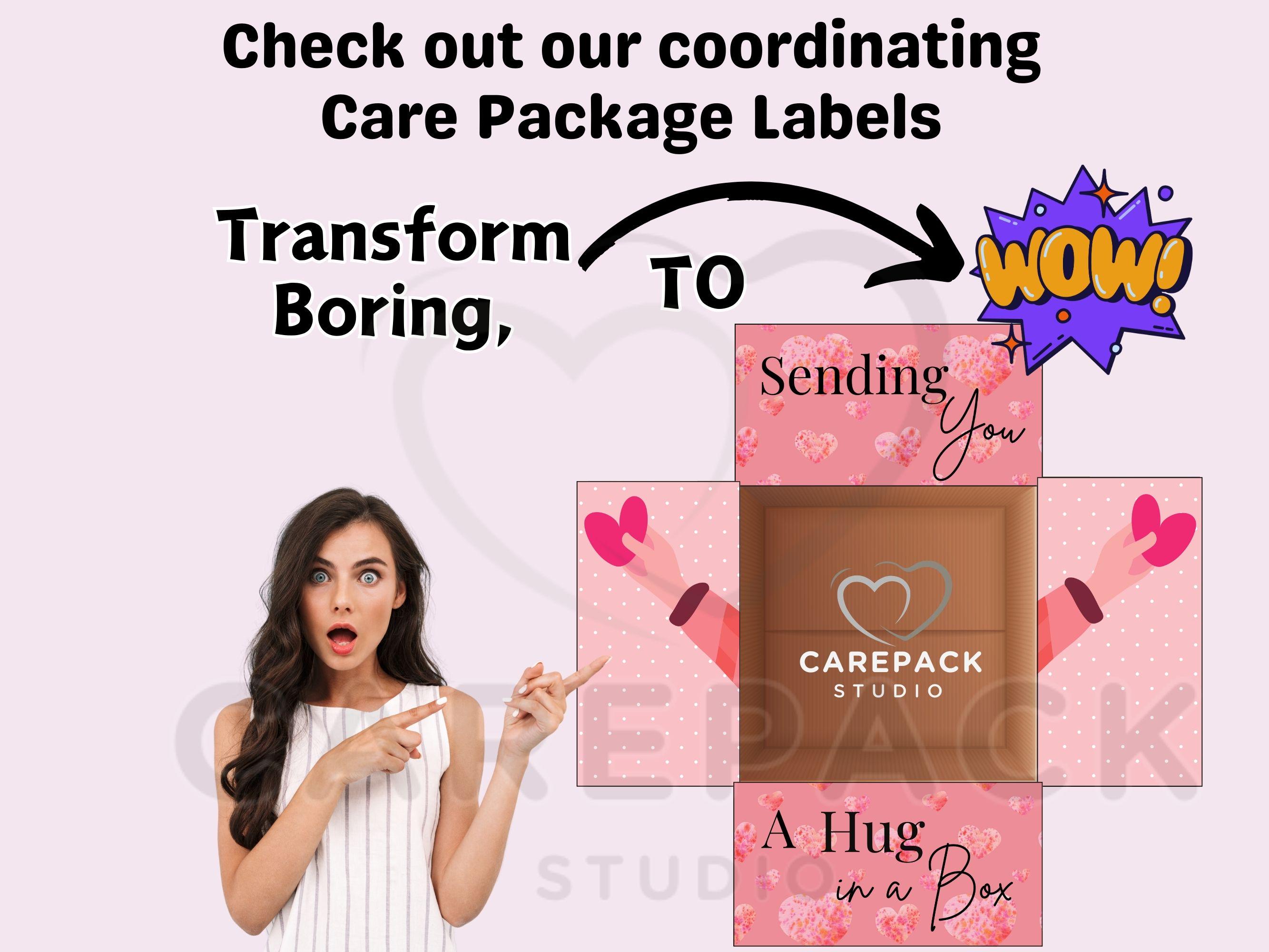 Printable Packed With Love Shipping Label for Care Package, Shipping ...