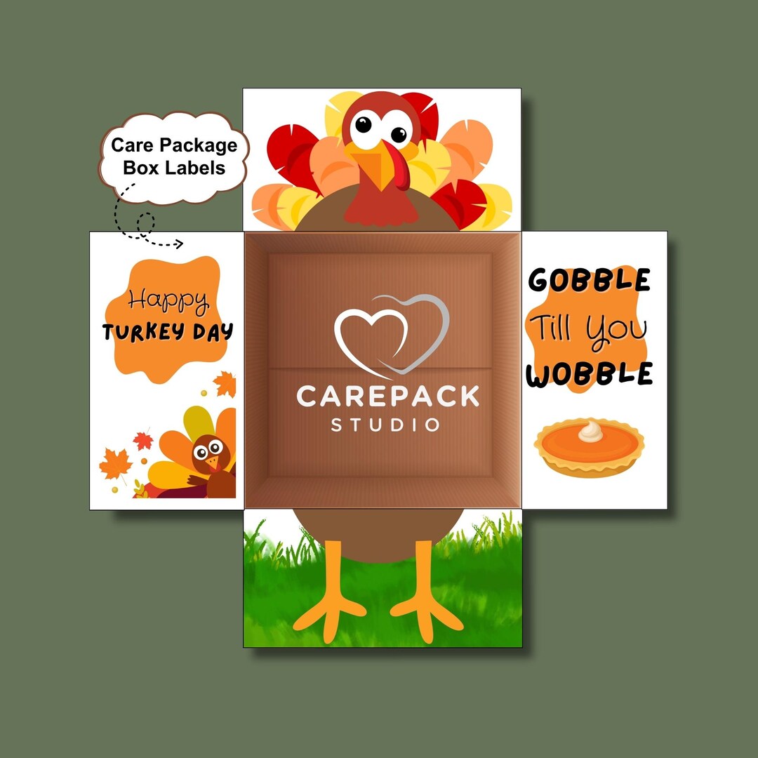 Thanksgiving Care Package Labels, Instant Download Printable Decoration ...