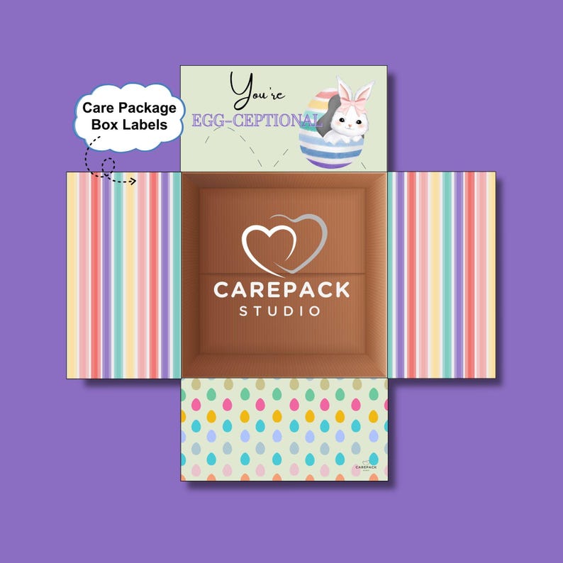 Care Package Labels Printable Box Flaps Missionary Support College ...