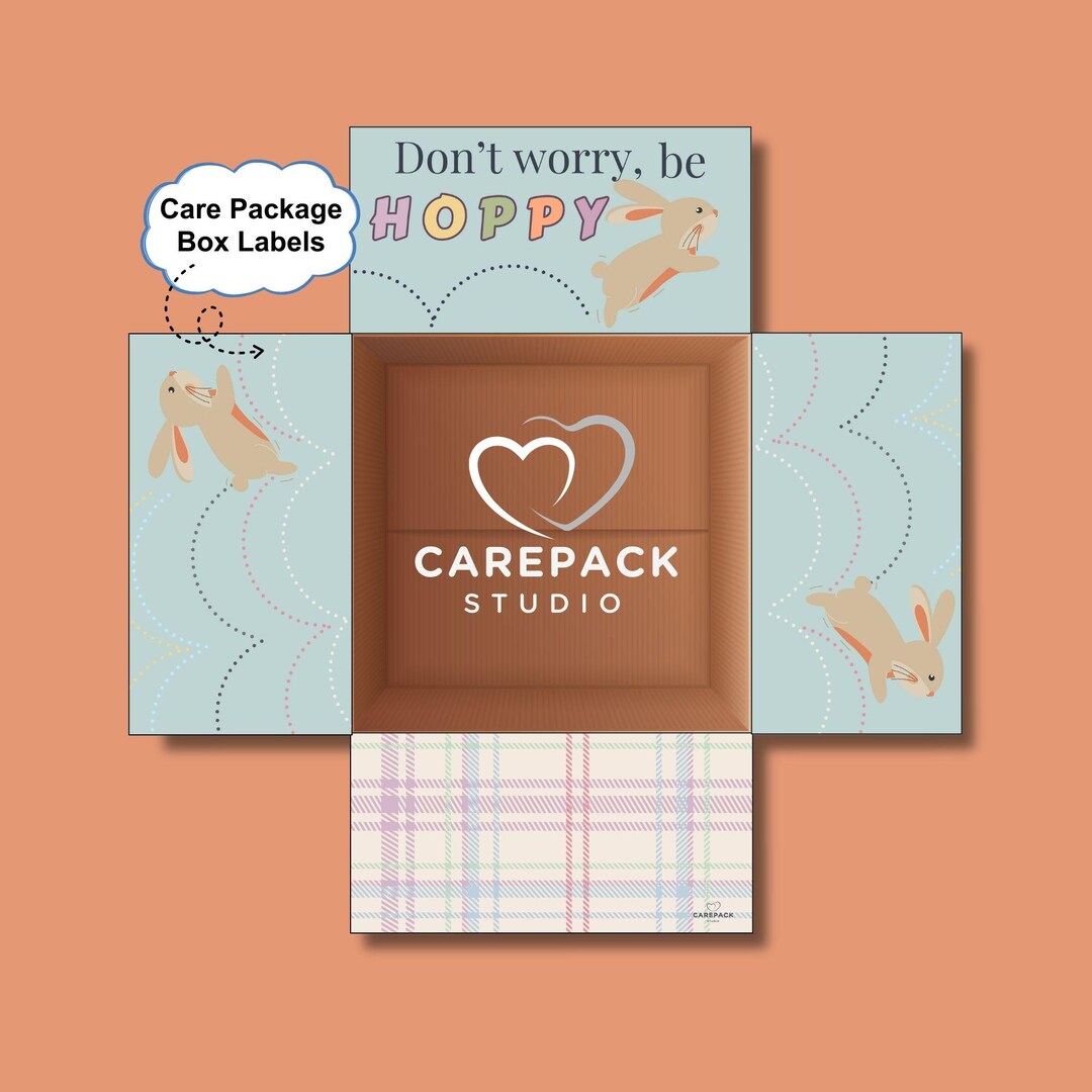 Care Package Printable College Box Flap Labels Freshman Daughter Son ...