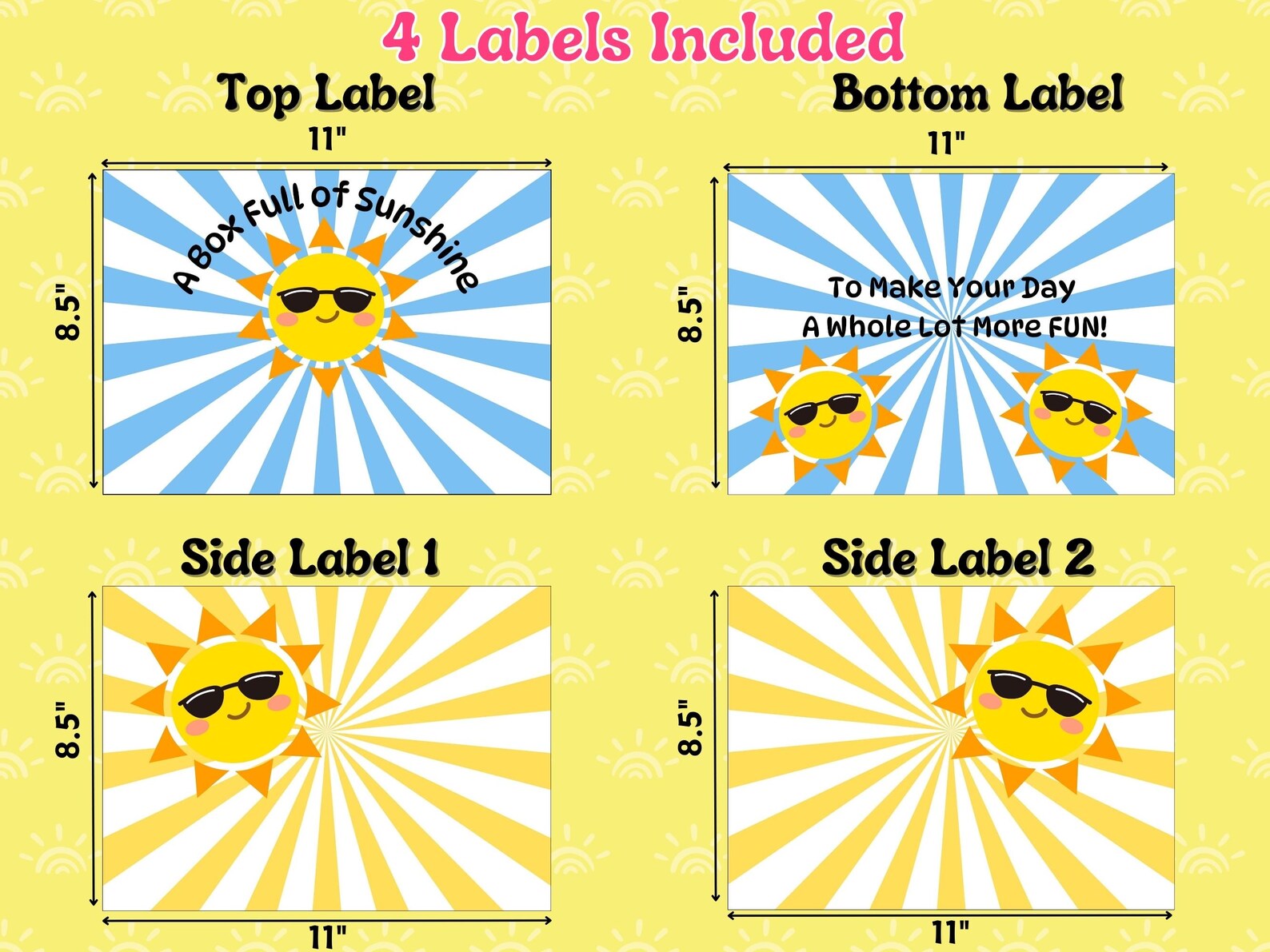 Care Package Label for Encouragement, Printable Decoration for Box ...