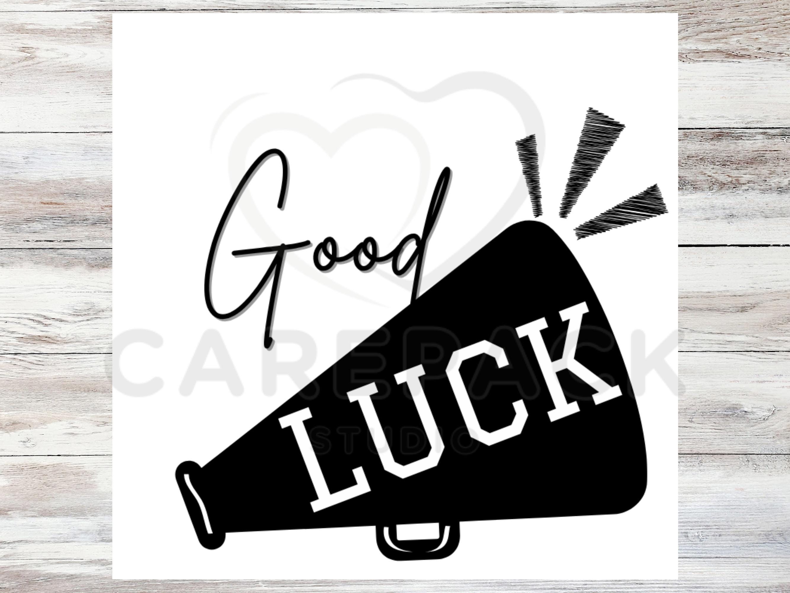 Printable Cheerleading Gift Tag, Good Luck Cheer Team Snack Tag Labels ...