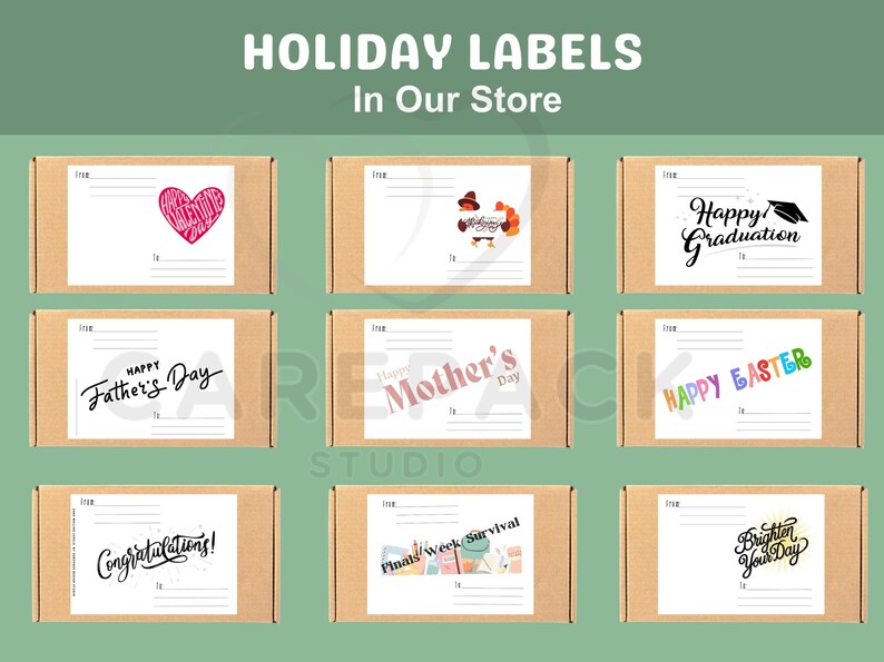 Printable Packed With Love Shipping Label for Care Package, Shipping ...