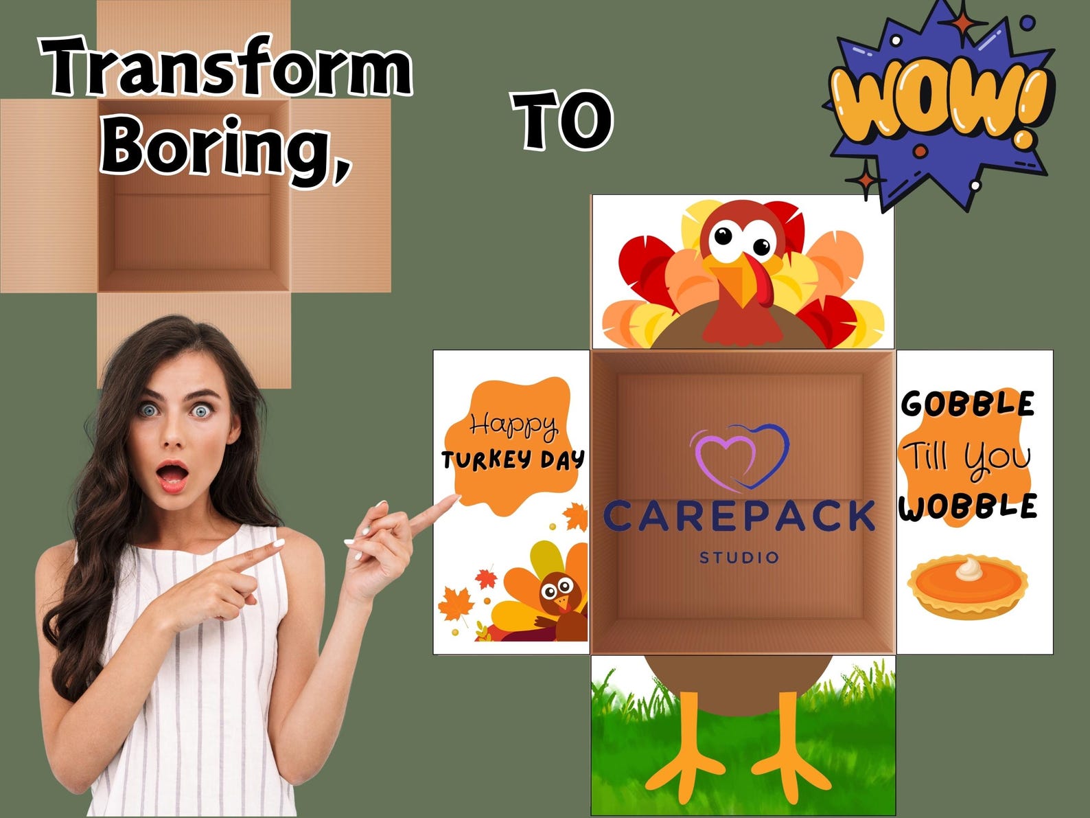 Thanksgiving Care Package Labels, Instant Download Printable Decoration ...