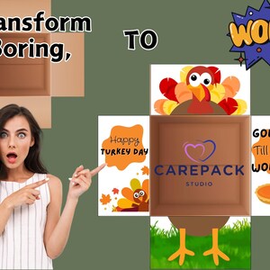 Thanksgiving Care Package Labels, Instant Download Printable Decoration ...