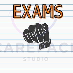 Finals Week Care Box Labels Instant Download Box Flaps Fist Bump ...