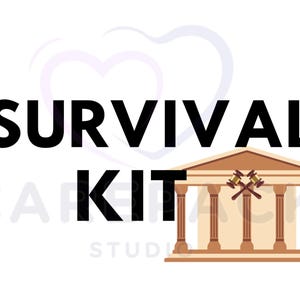 Law Care Package Label Printable Box Flap Decor for University Students ...