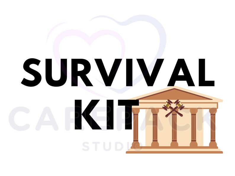 Law Care Package Label Printable Box Flap Decor for University Students ...