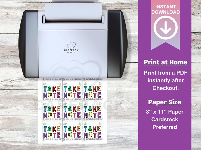 Printable Sticky Note Gift Tag, Teacher Appreciation Week Gift Tag Idea ...