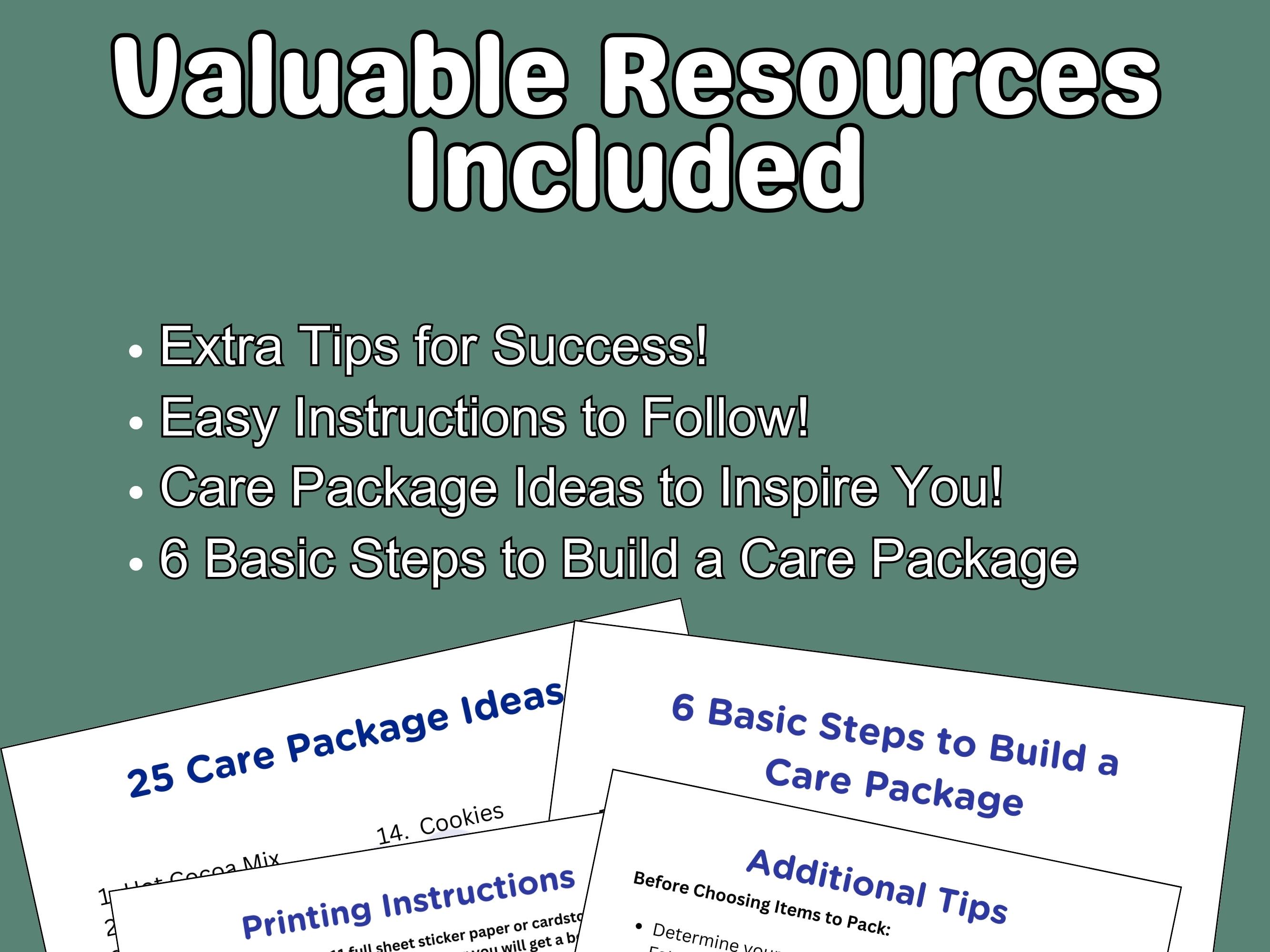 GCSE Exams Survival Kit Care Package Label, Instant Download Printable ...
