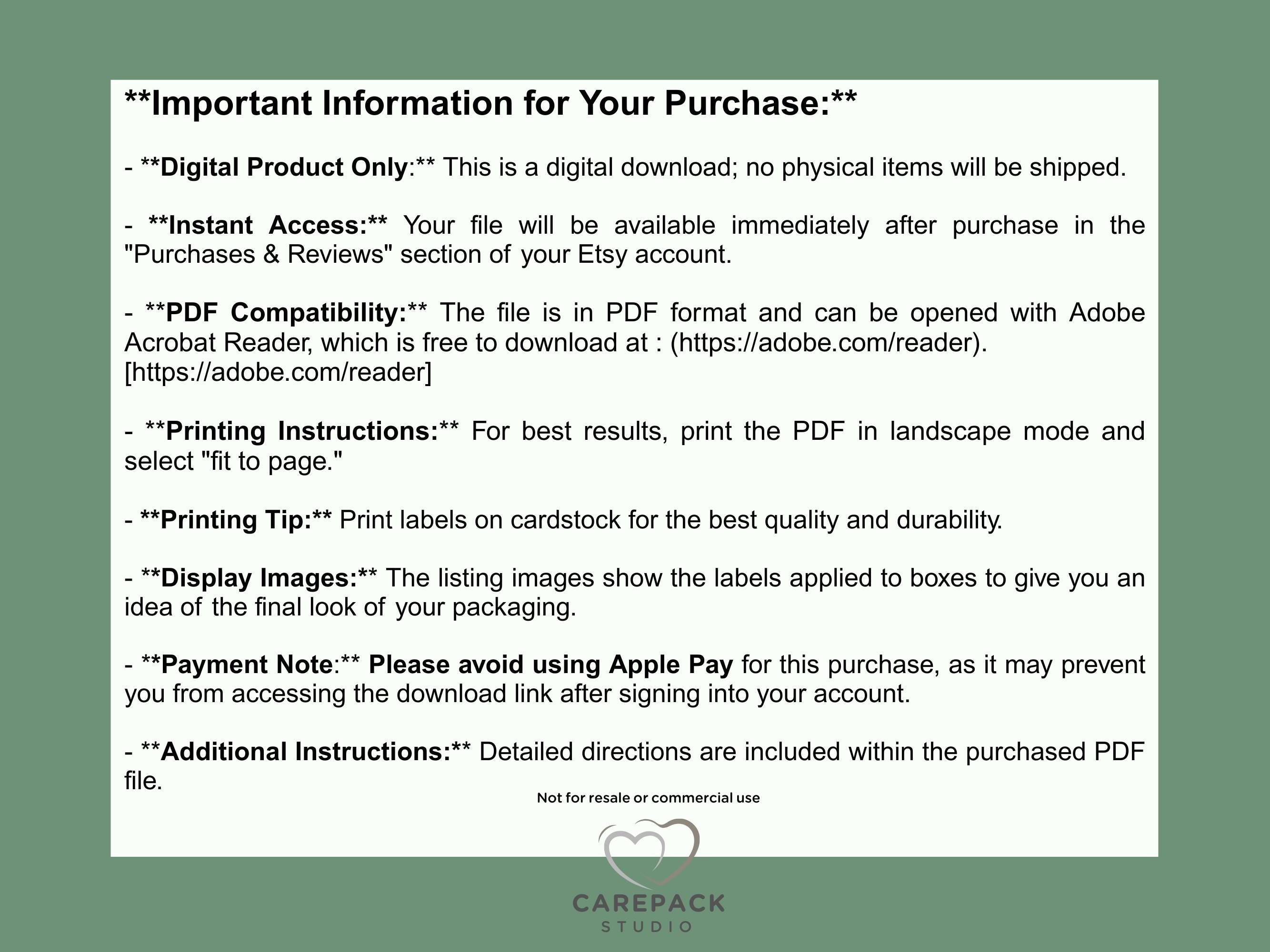 Printable Easter Shipping Label for Care Package Parcels, Shipping Box ...