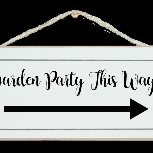 Shabby Chic Directional Arrow This Way Plaque Sign With Stake - Etsy