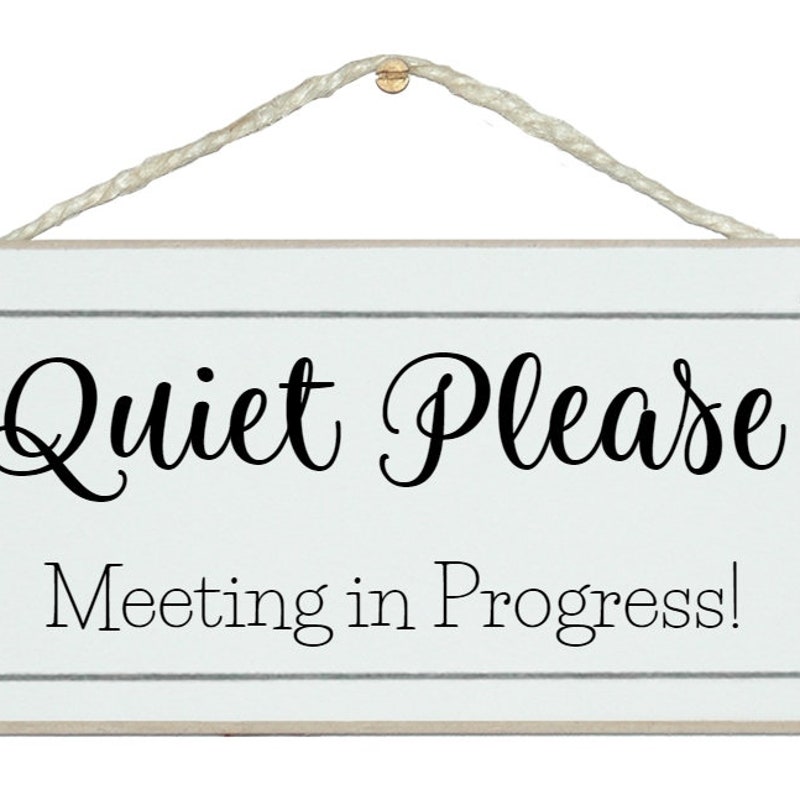 Quiet Please Sign - Etsy