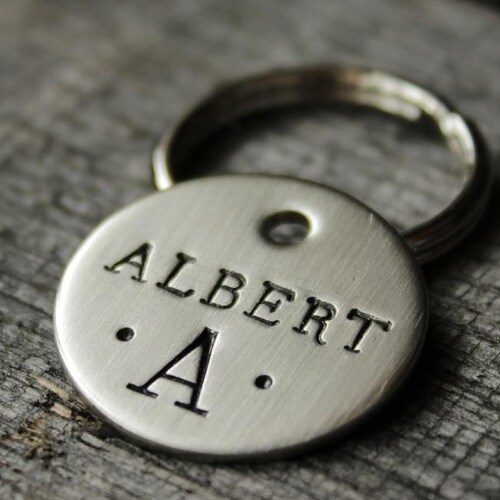 Initial Dog ID Tag for Pet Monogram Vintage Antique Flair - Etsy Canada
