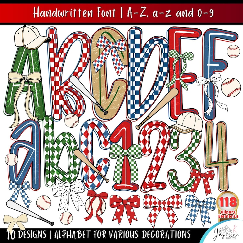Baseball Alphabet Png, Softball Alphabet Png, Team Alphabet, Doodle ...