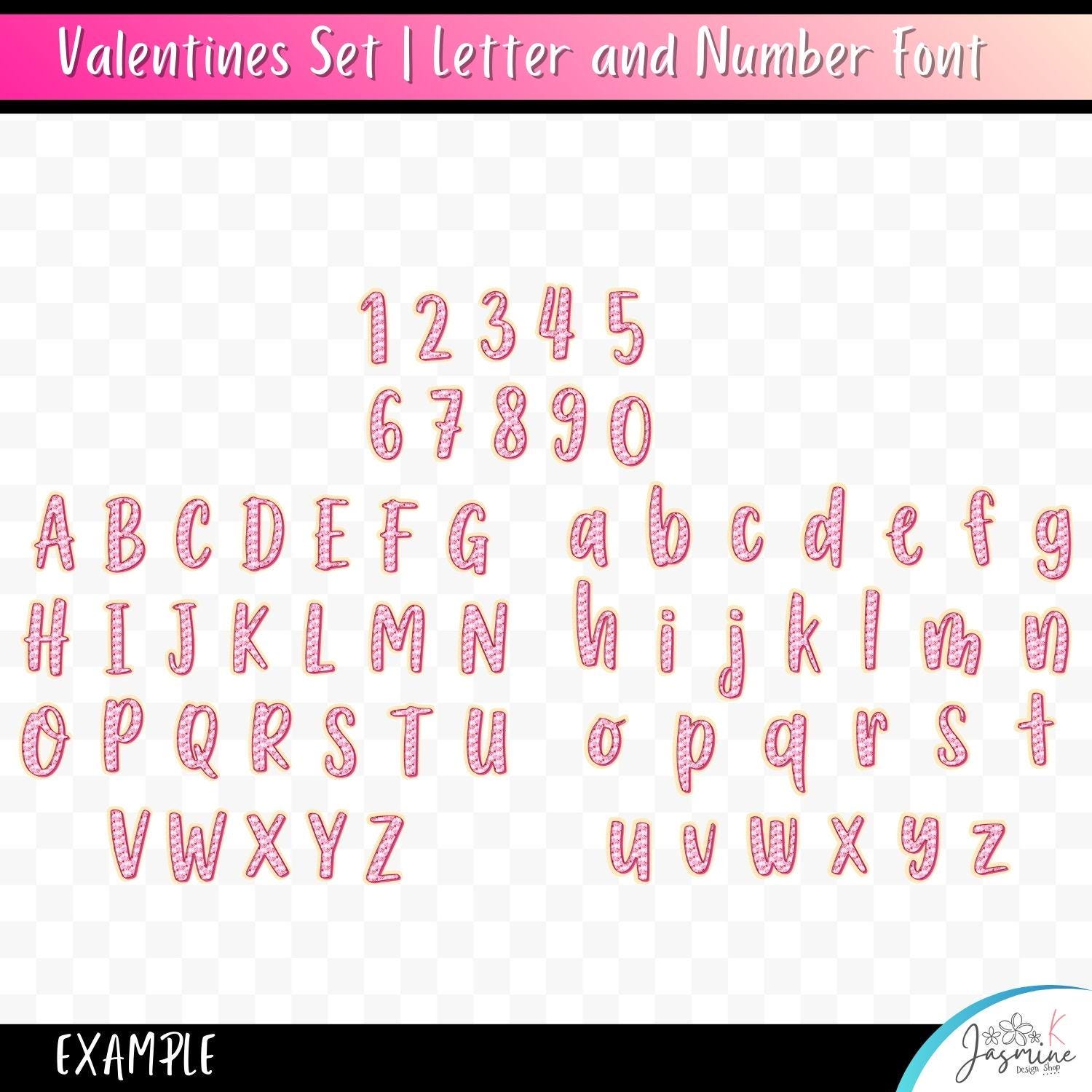 Valentines Alphabet Png, Doodle Letter and Number, Valentine Dot ...