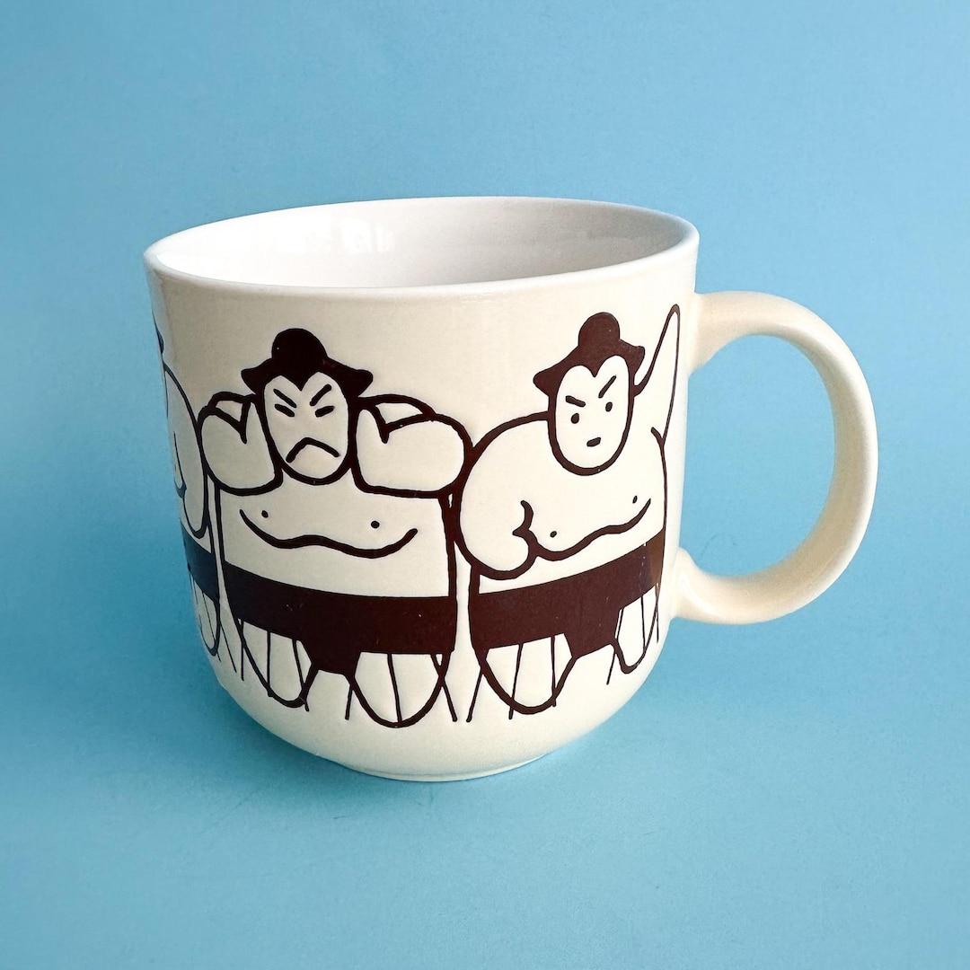 Vintage Kato Kogei Sumo Wrestler Coffee Mug Vintage - Etsy