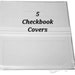 5 Clear DIY Checkbook Covers Vinyl Check Covers Embroidery Stamping ...
