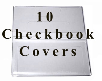 5 Clear DIY Checkbook Covers Vinyl Check Covers Embroidery | Etsy