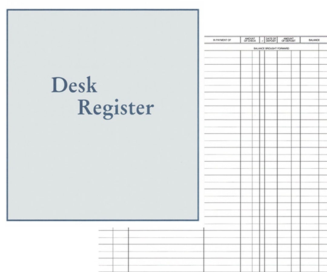 Executive Deskbook Desk Registers Fits Business and Desk Folders set of ...