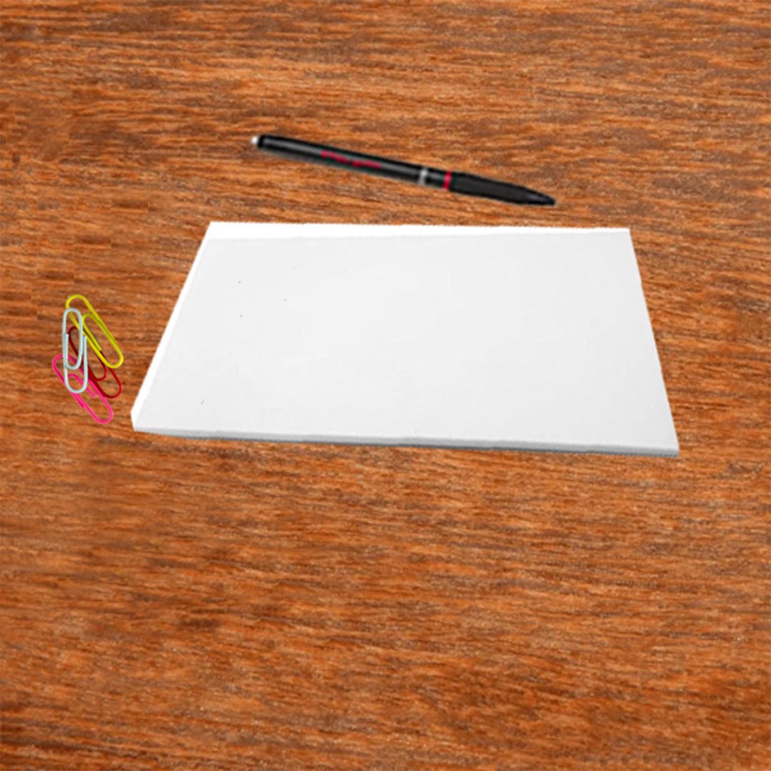 Set of Checkbook Sized Note Pad Inserts Fits Standard Checkbook Covers ...